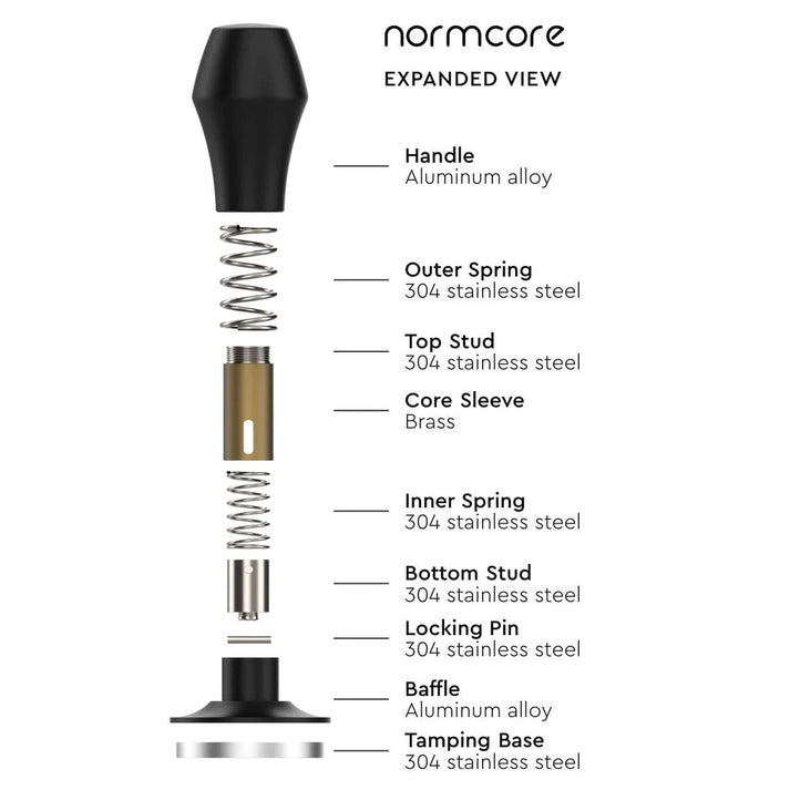 Normcore Spring Loaded Self Leveling Tamper 53.3mm - Latest V4, compat ...